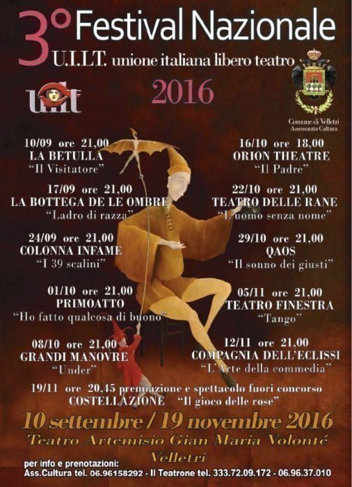 UILT :: Home Page Unione Italiana Libero Teatro